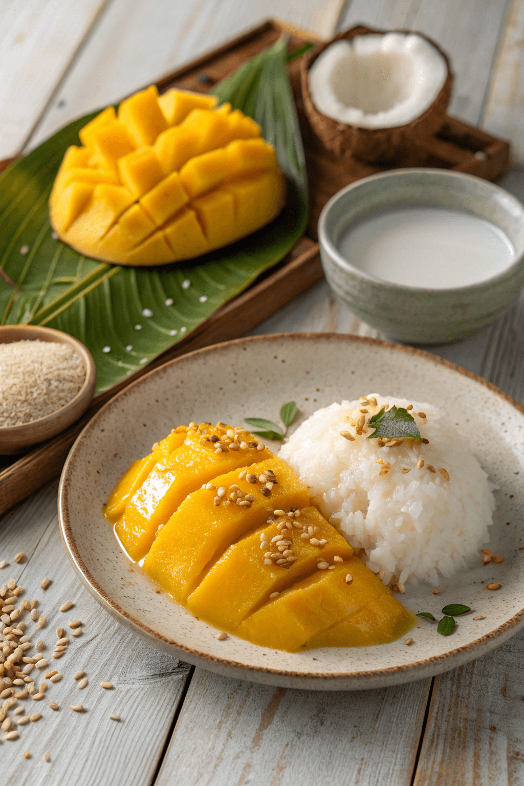 Receta De Arroz Glutinoso Con Mango - SevenLap