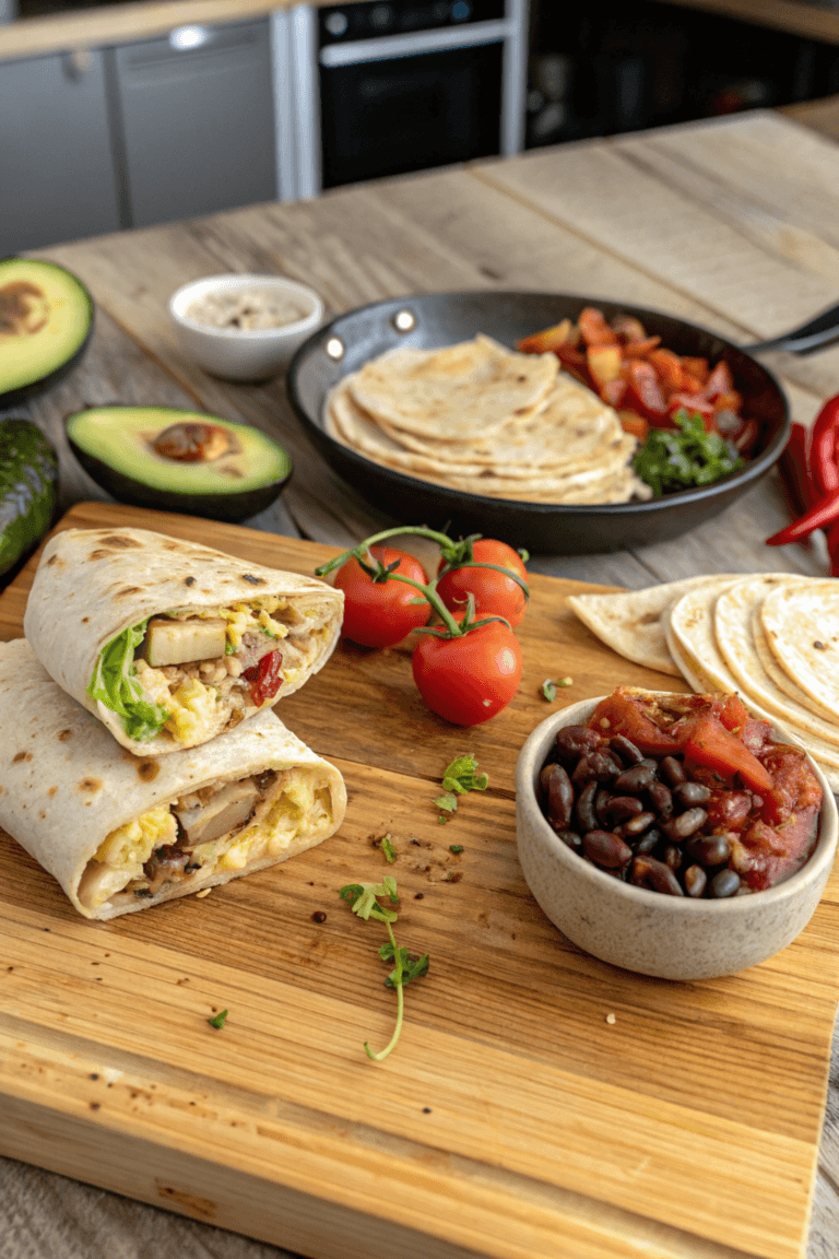 Burritos de Desayuno Veganos - SevenLap